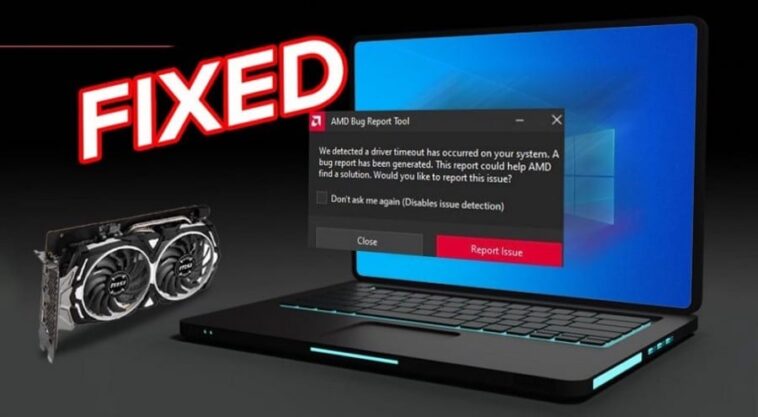 Jak opravit chybu zjištění časového limitu ovladače AMD v systému Windows